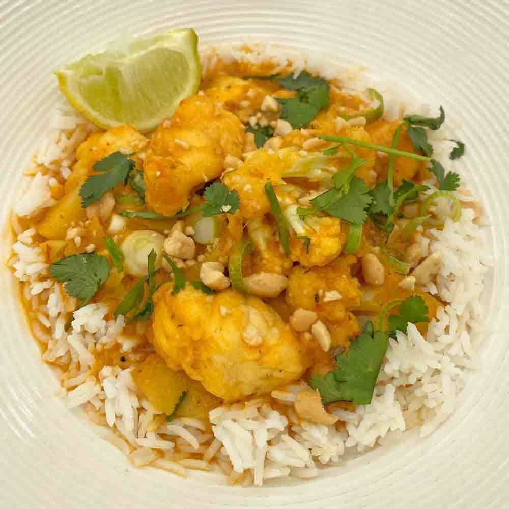 Monkfish & Cauliflower Curry - Mother City Fish